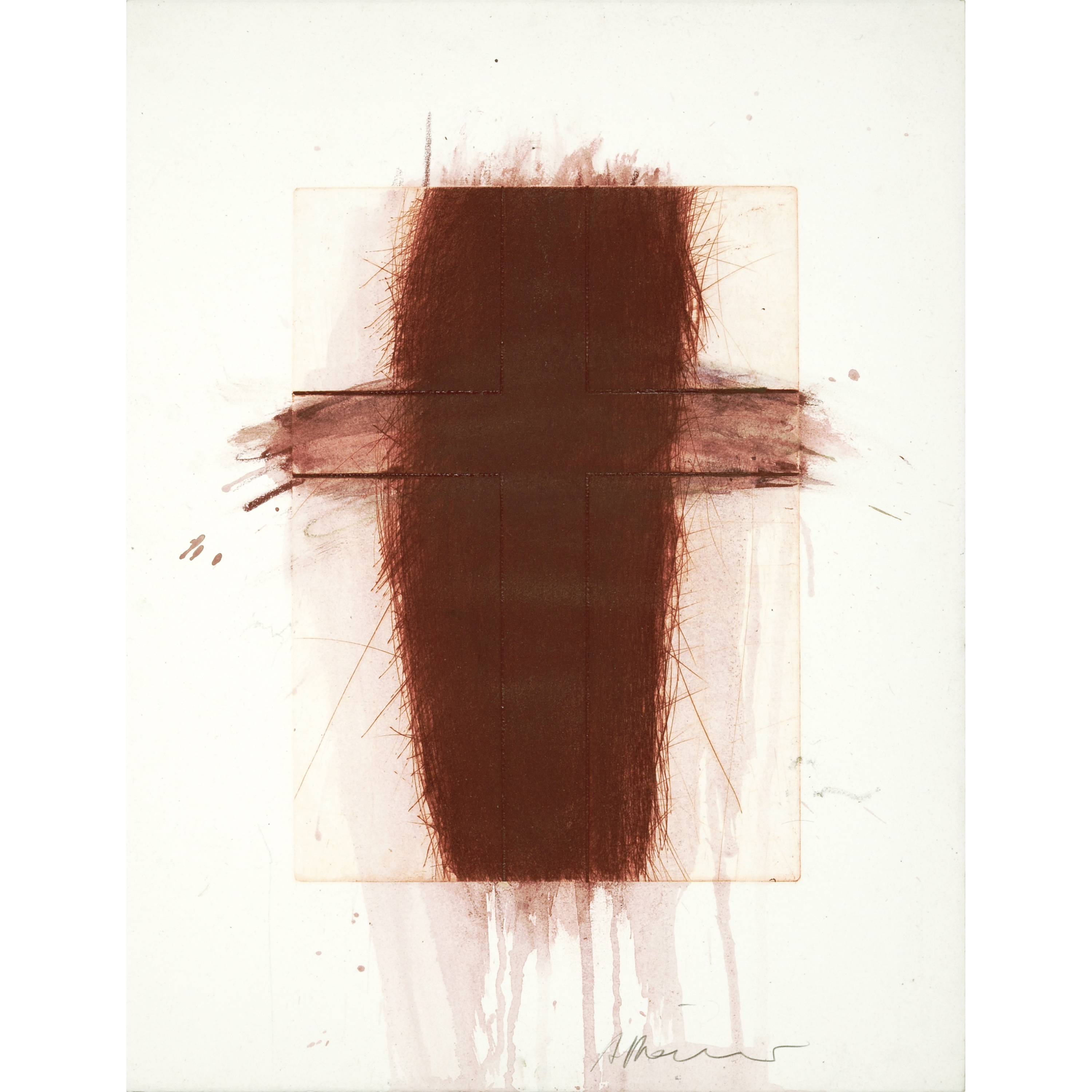 Arnulf Rainer : Kreuz, Um 1990. | Galerie Kornfeld Auktionen Bern