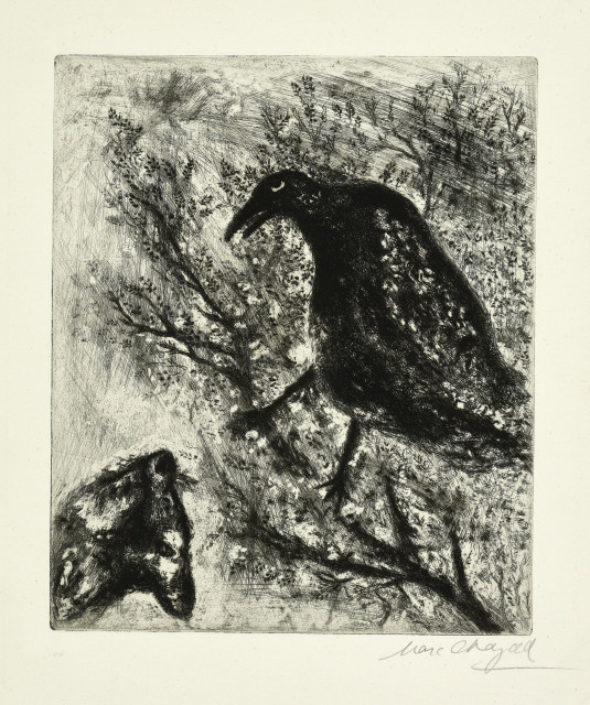 Marc Chagall : Le Corbeau et le Renard, Geschaffen um 1930, publiziert ...