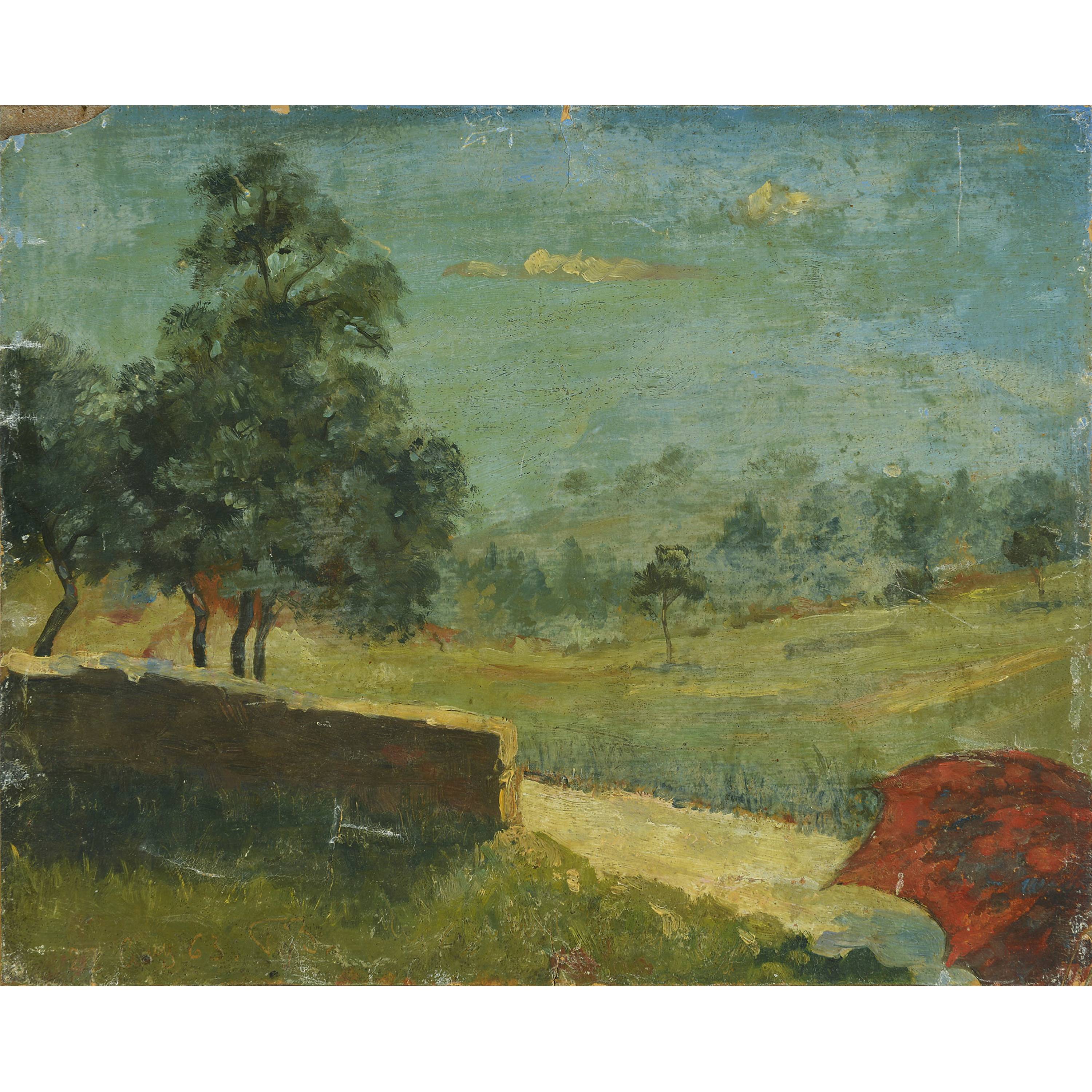 Frank Buchser : Willisauer Hügellandschaft, 22. August 1863 | Galerie ...