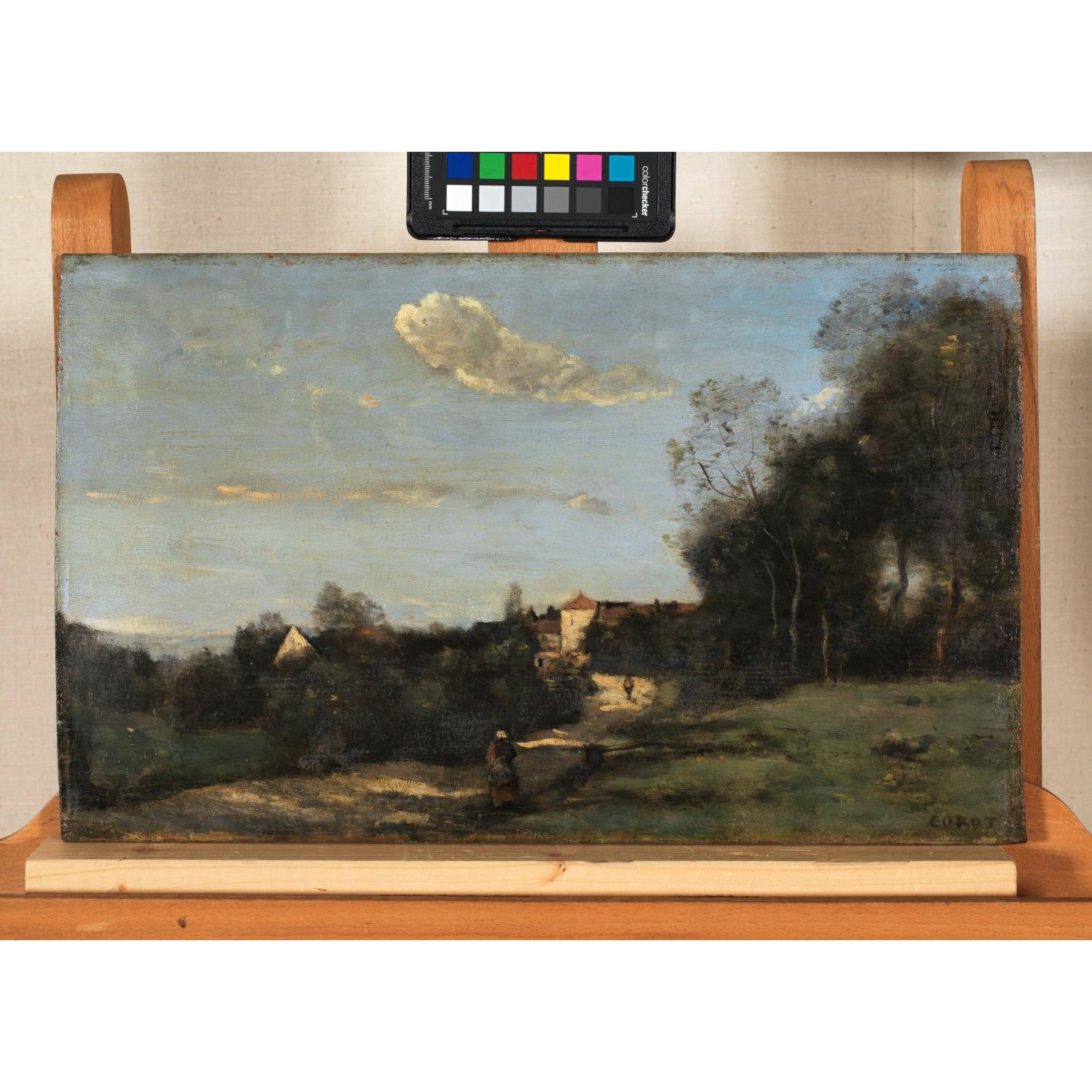 Camille Corot : Saintry, près Corbeil - La Route au ..., Um 1860 ...