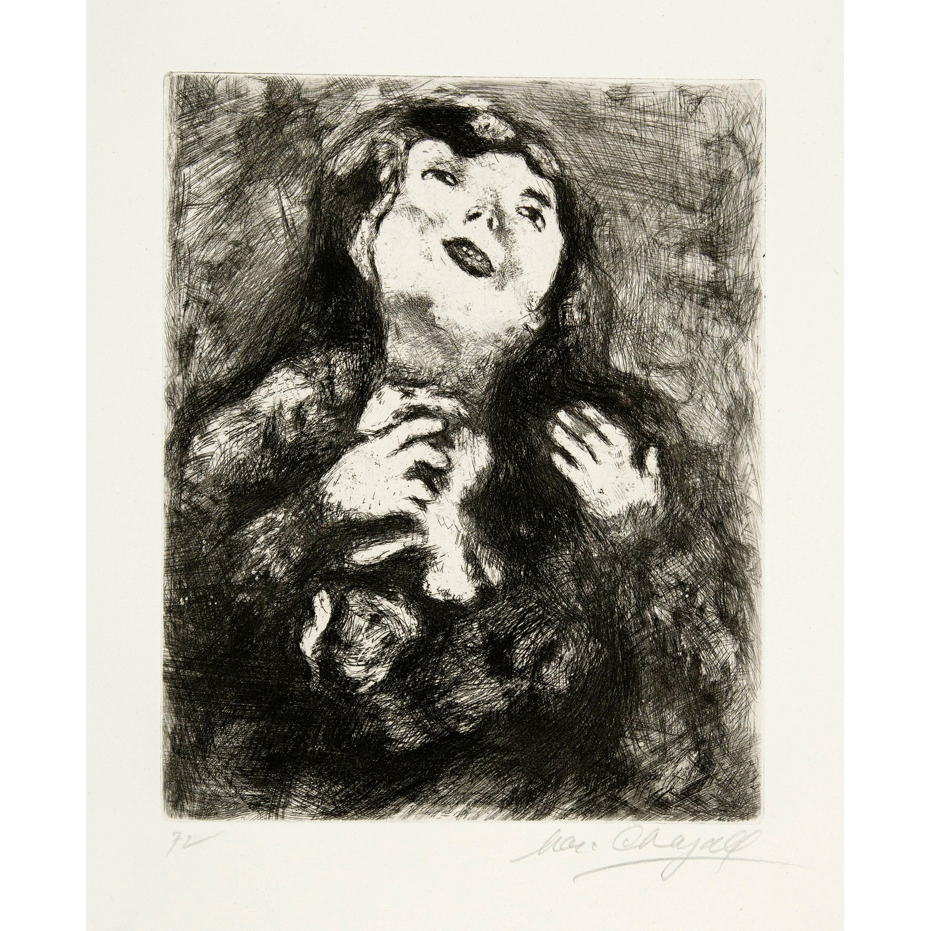 Marc Chagall : La jeune veuve. - Le Héron , 1927 | Galerie Kornfeld ...