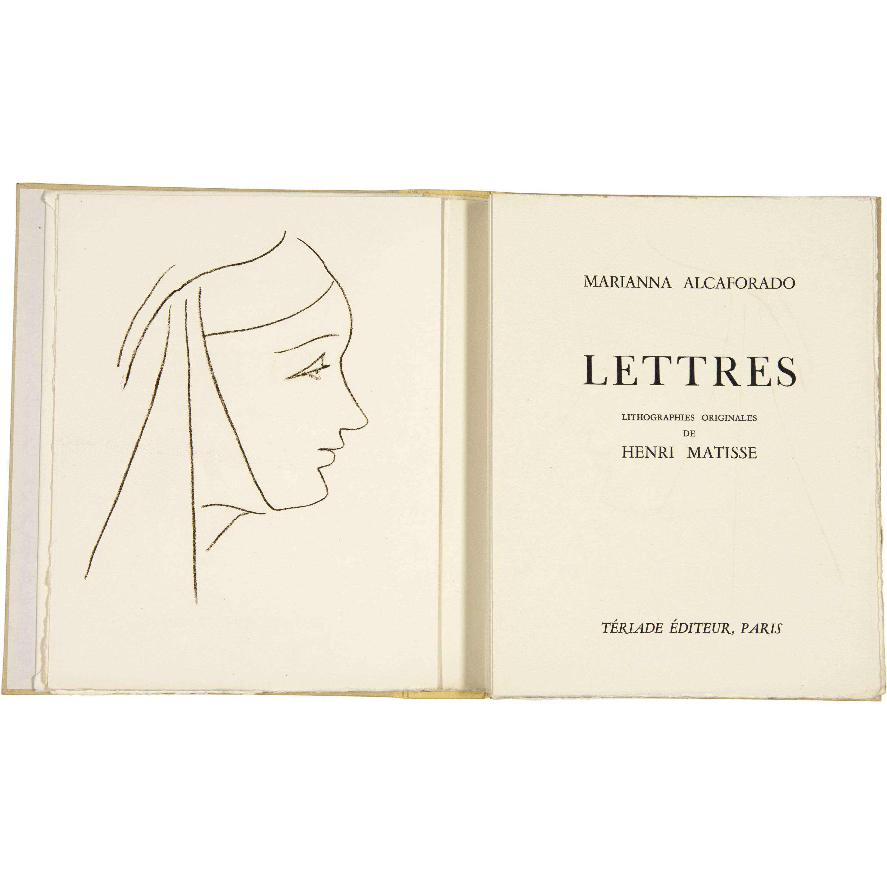 Henri Matisse : Marianna Alcaforado. Lettres. Lithographies ..., 1946 ...