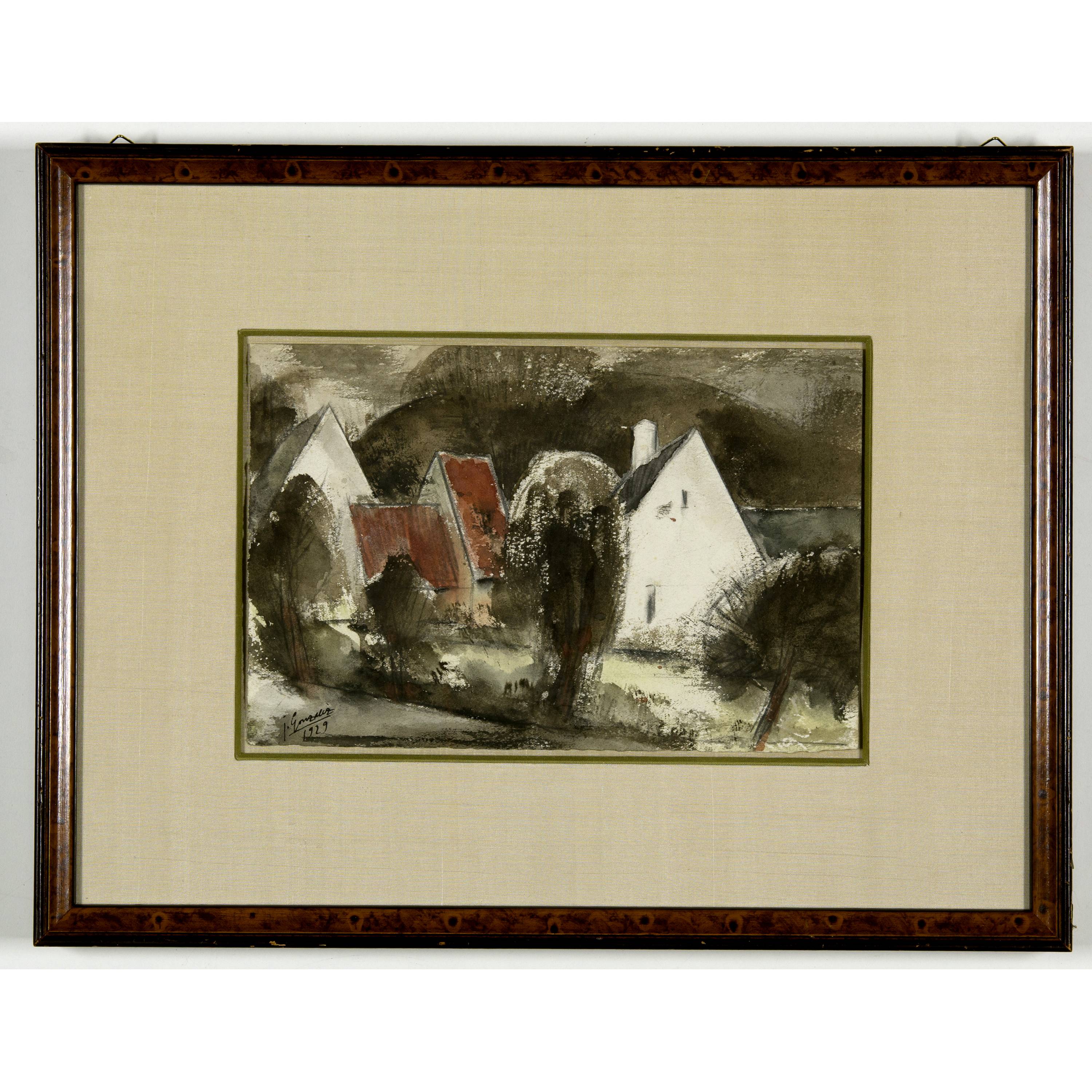 Julio González : Maisons aux toits rouges et bruns, 1929 | Galerie ...