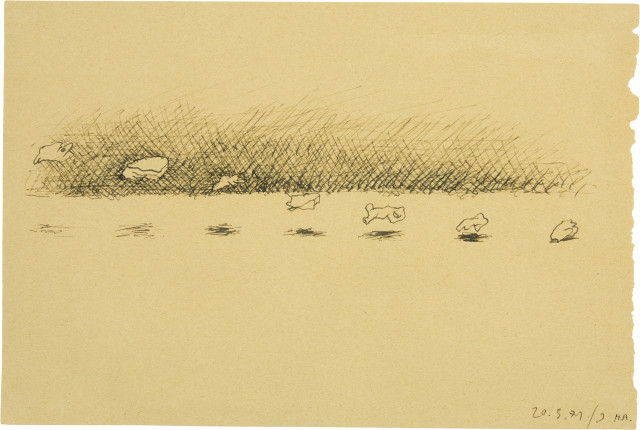 Markus Raetz : Fliegen / Landung , 1971 | Galerie Kornfeld Auktionen Bern