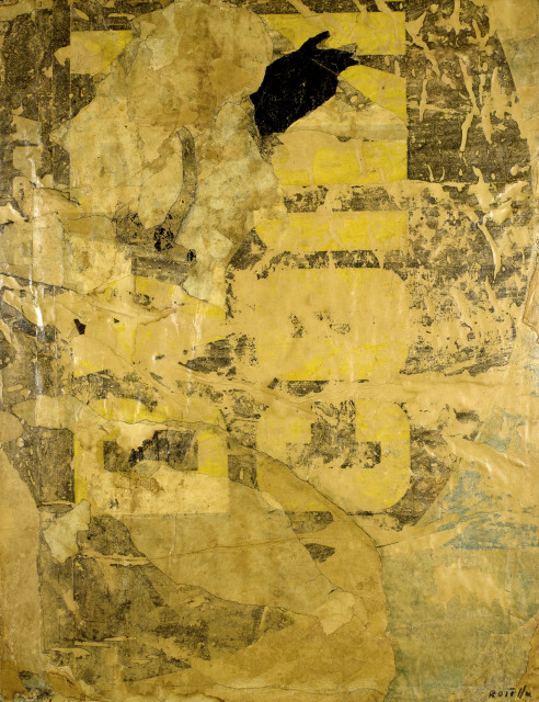 Mimmo Rotella : Retro d'affiche - Collage N°5, 1960 | Galerie Kornfeld ...
