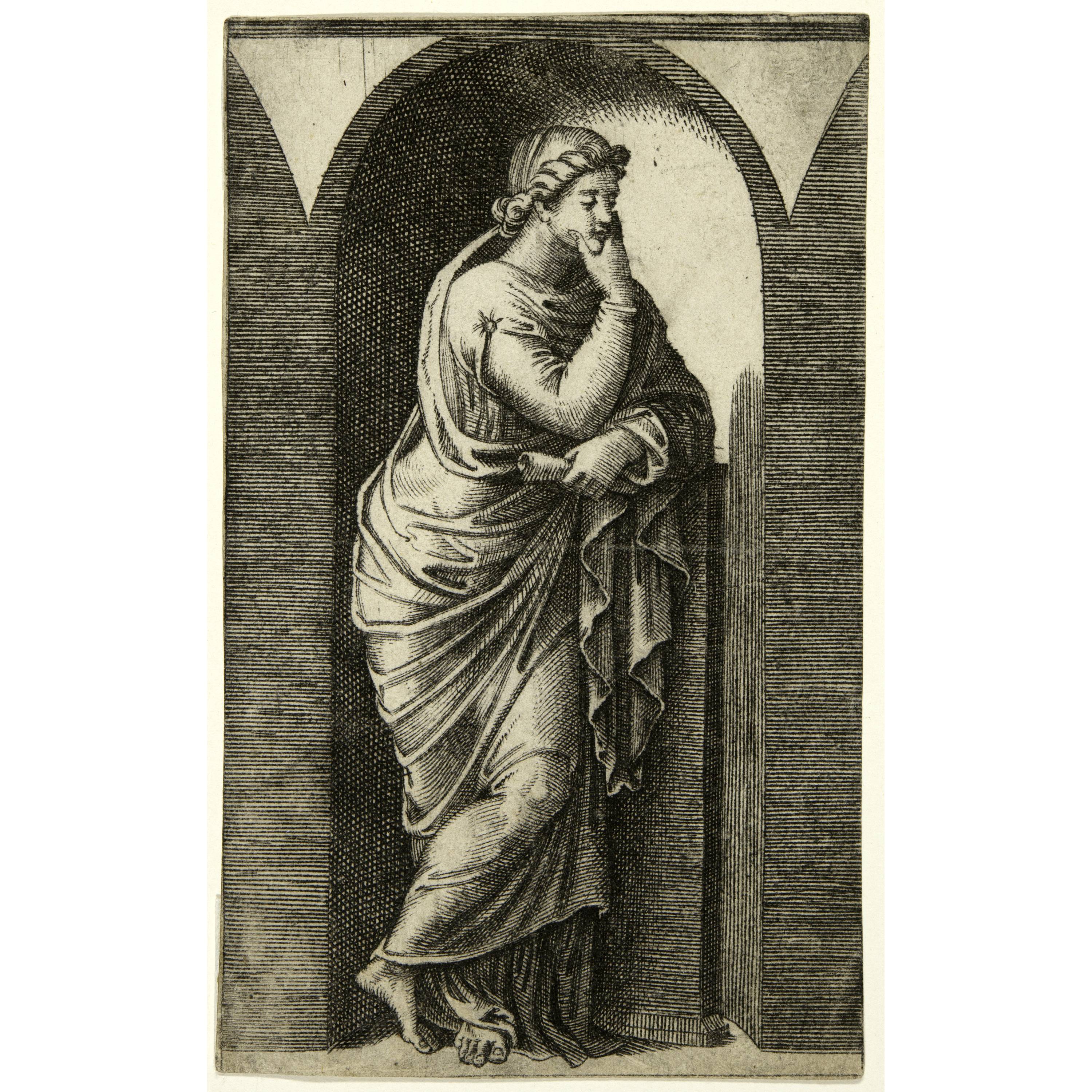 Marc Antonio Raimondi : Die hl. Caecilia. - Die Muse, nach Raphael ...