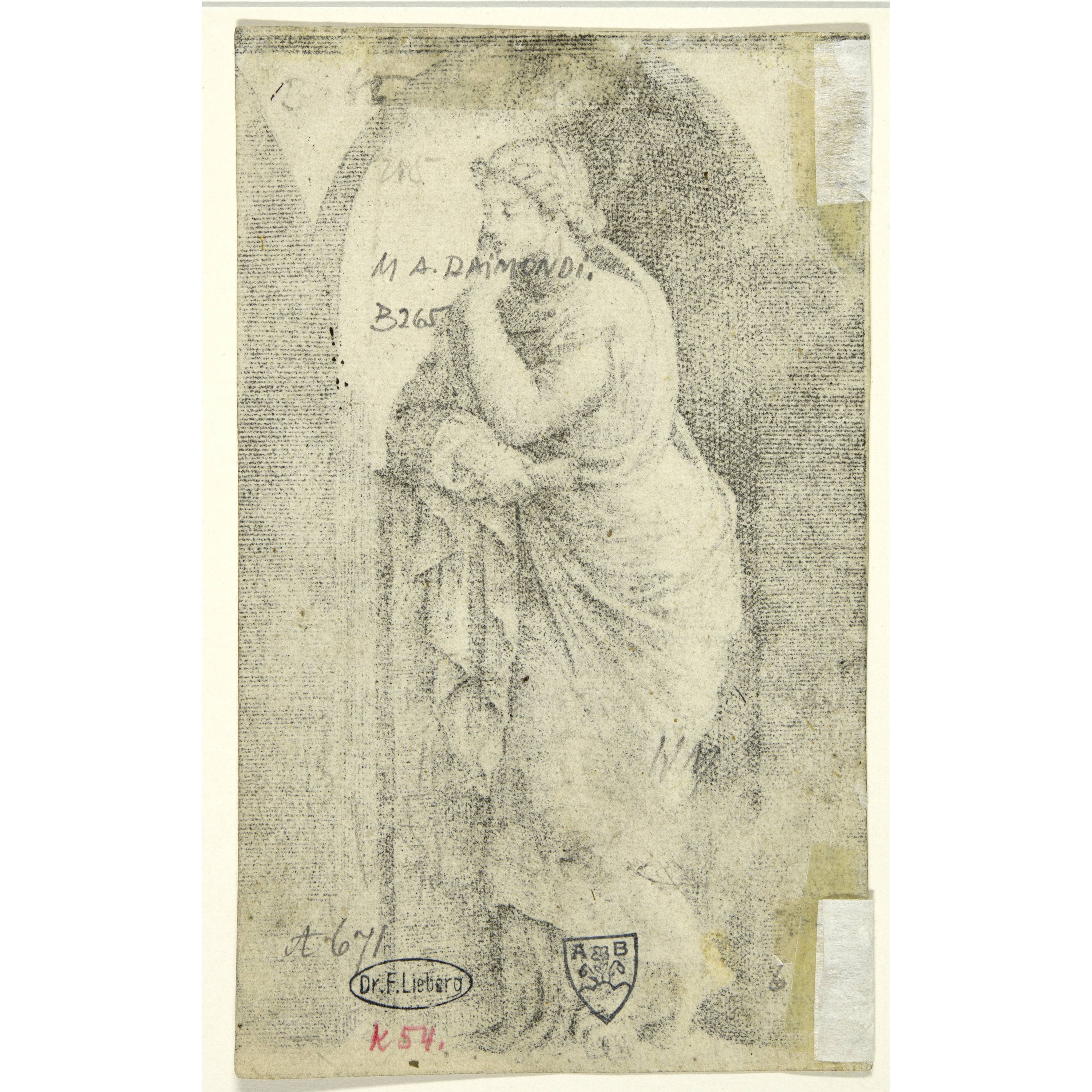 Marc Antonio Raimondi : Die hl. Caecilia. - Die Muse, nach Raphael ...