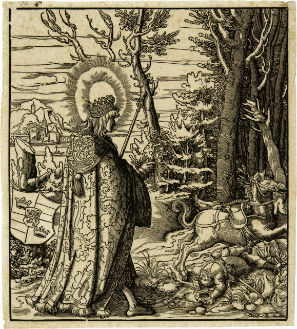 Leonhard Beck : Sanctus Sigbertus, 1510-1519 geschaffen, späterer Druck ...