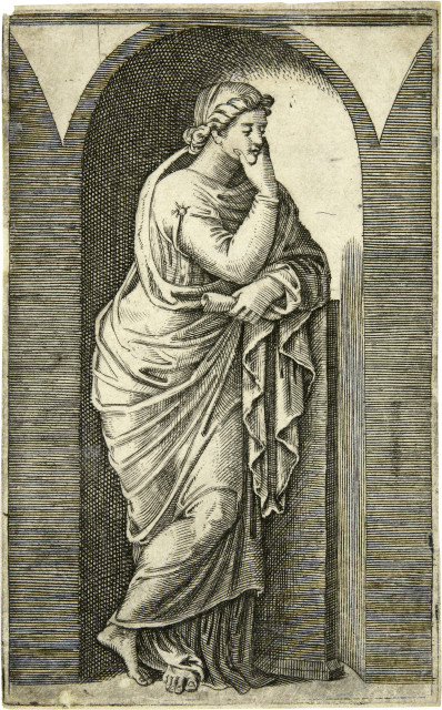 Marc Antonio Raimondi : Die Muse, nach Raphael , Um 1515 | Galerie ...