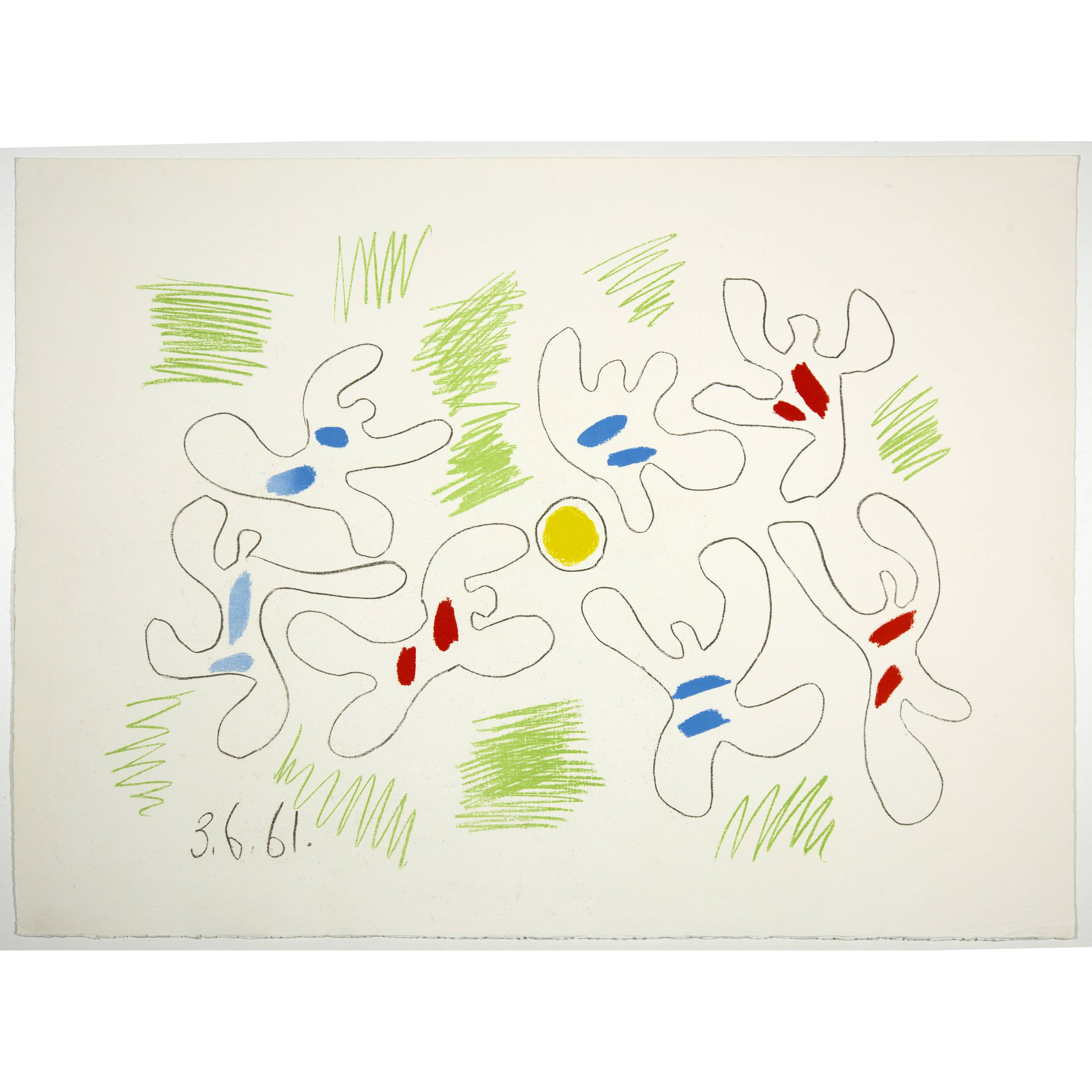 Pablo Picasso : Football , Cannes, 3 June 1961 | Galerie Kornfeld ...