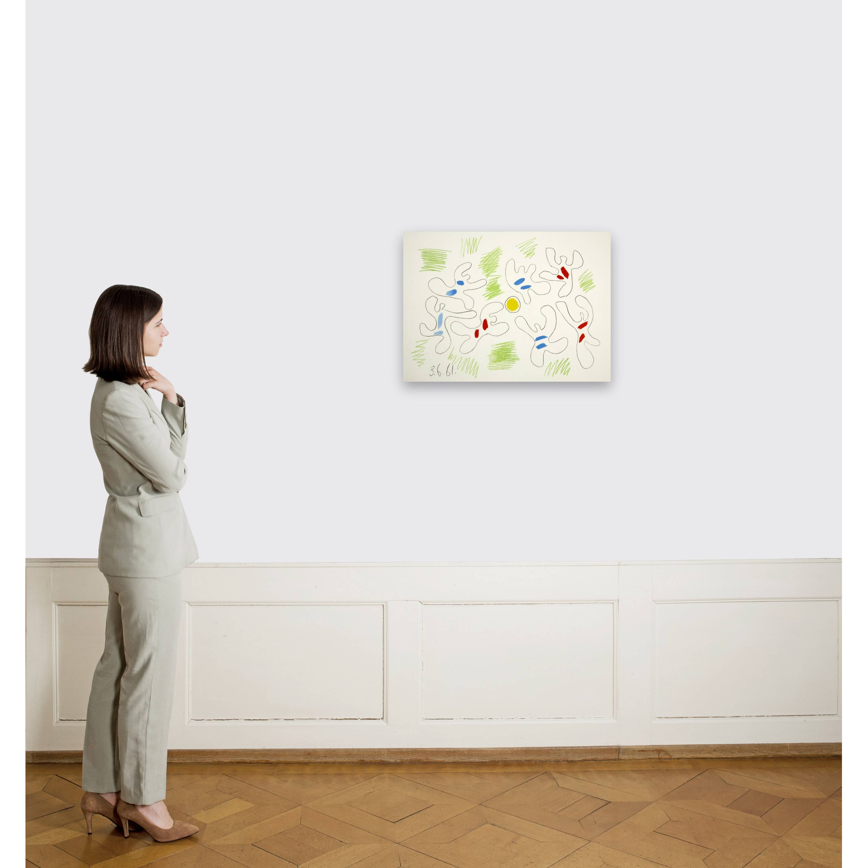 Pablo Picasso : Football , Cannes, 3 June 1961 | Galerie Kornfeld ...