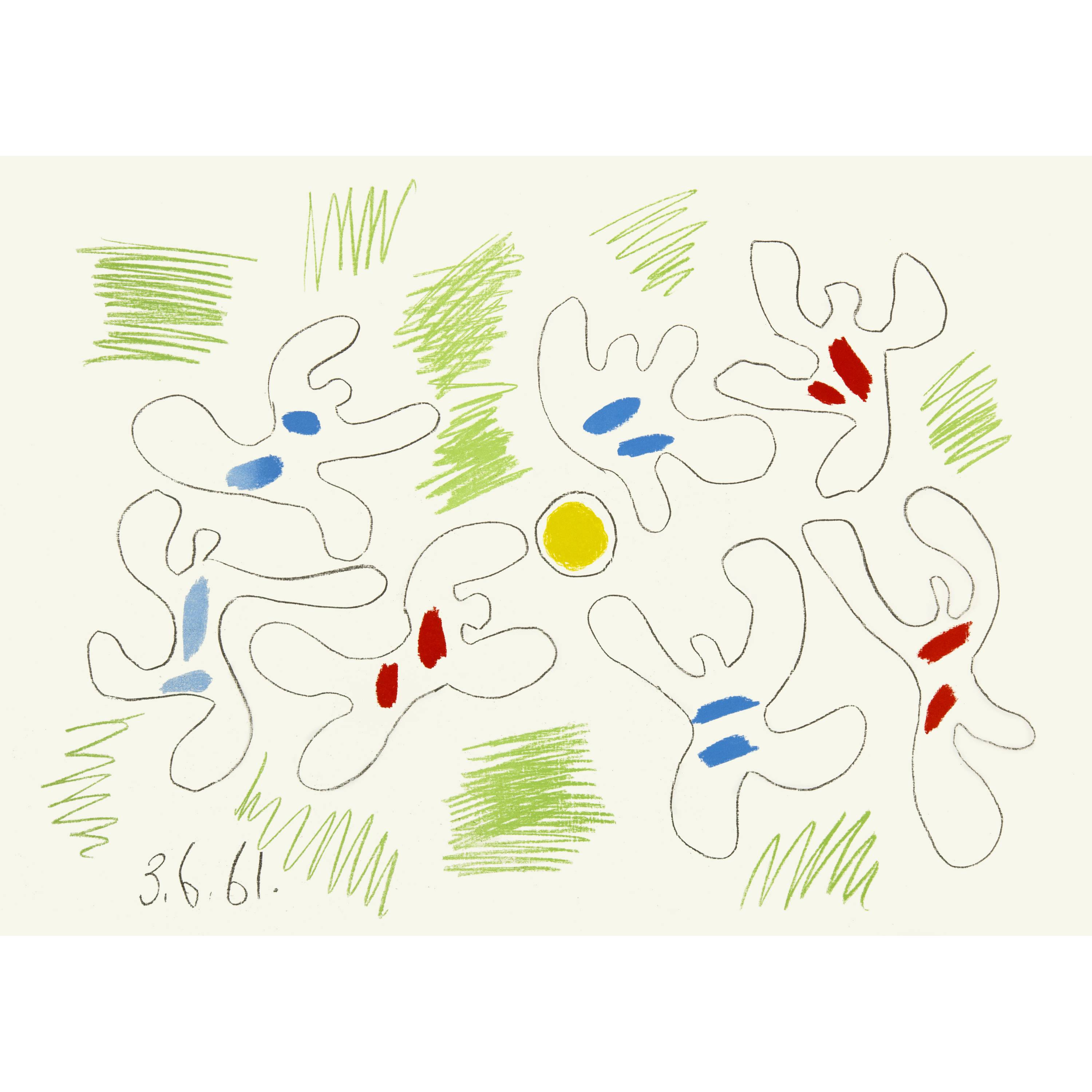 Pablo Picasso : Football , Cannes, 3 June 1961 | Galerie Kornfeld ...