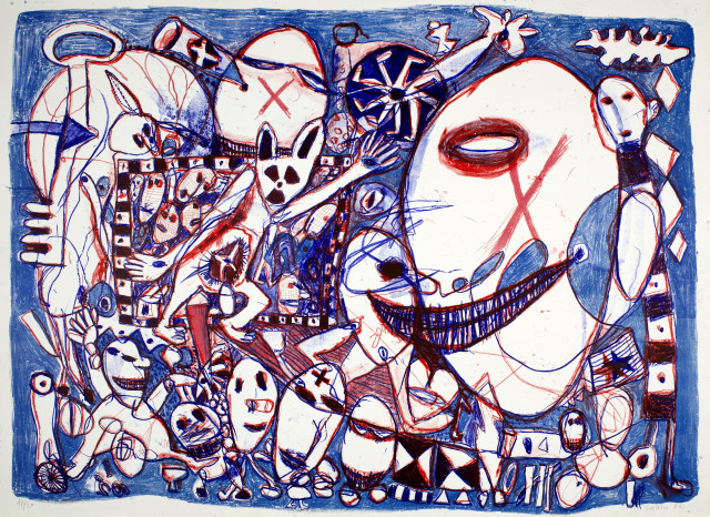 Hans Schärer : Tscherno-Billy (2 Farbvarianten) , 1986 | Galerie ...