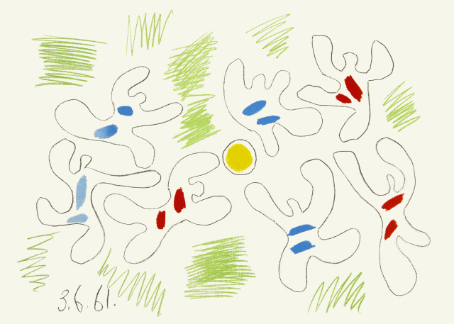 Pablo Picasso : Football , Cannes, 3 June 1961 | Galerie Kornfeld ...