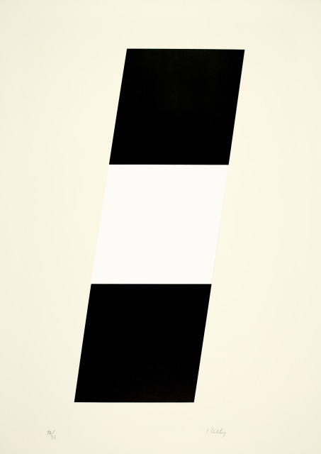 Ellsworth Kelly : Black/White/Black, 1970 | Galerie Kornfeld Auktionen Bern