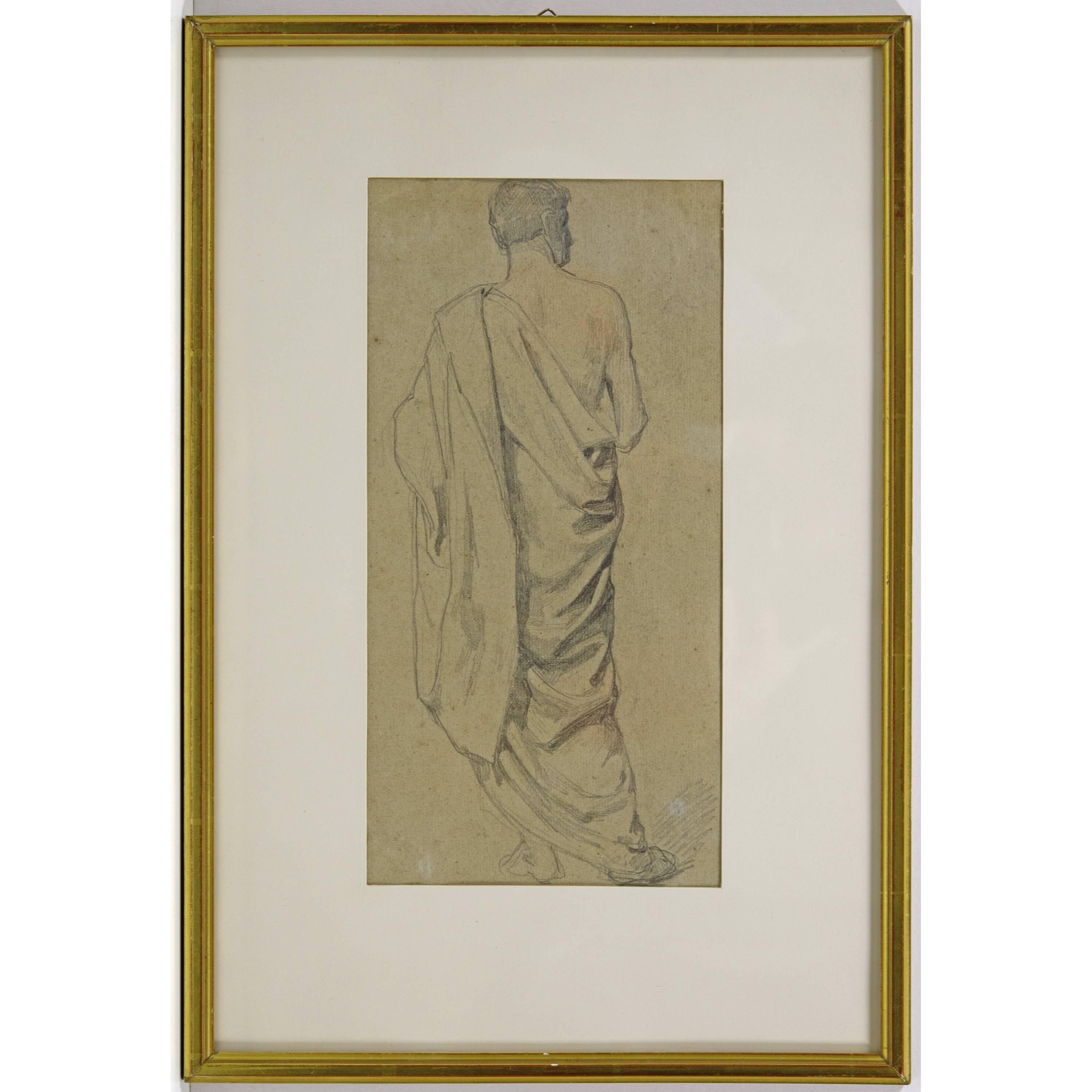 Albert Anker : Mann mit Toga, Around 1864 | Galerie Kornfeld Auktionen Bern