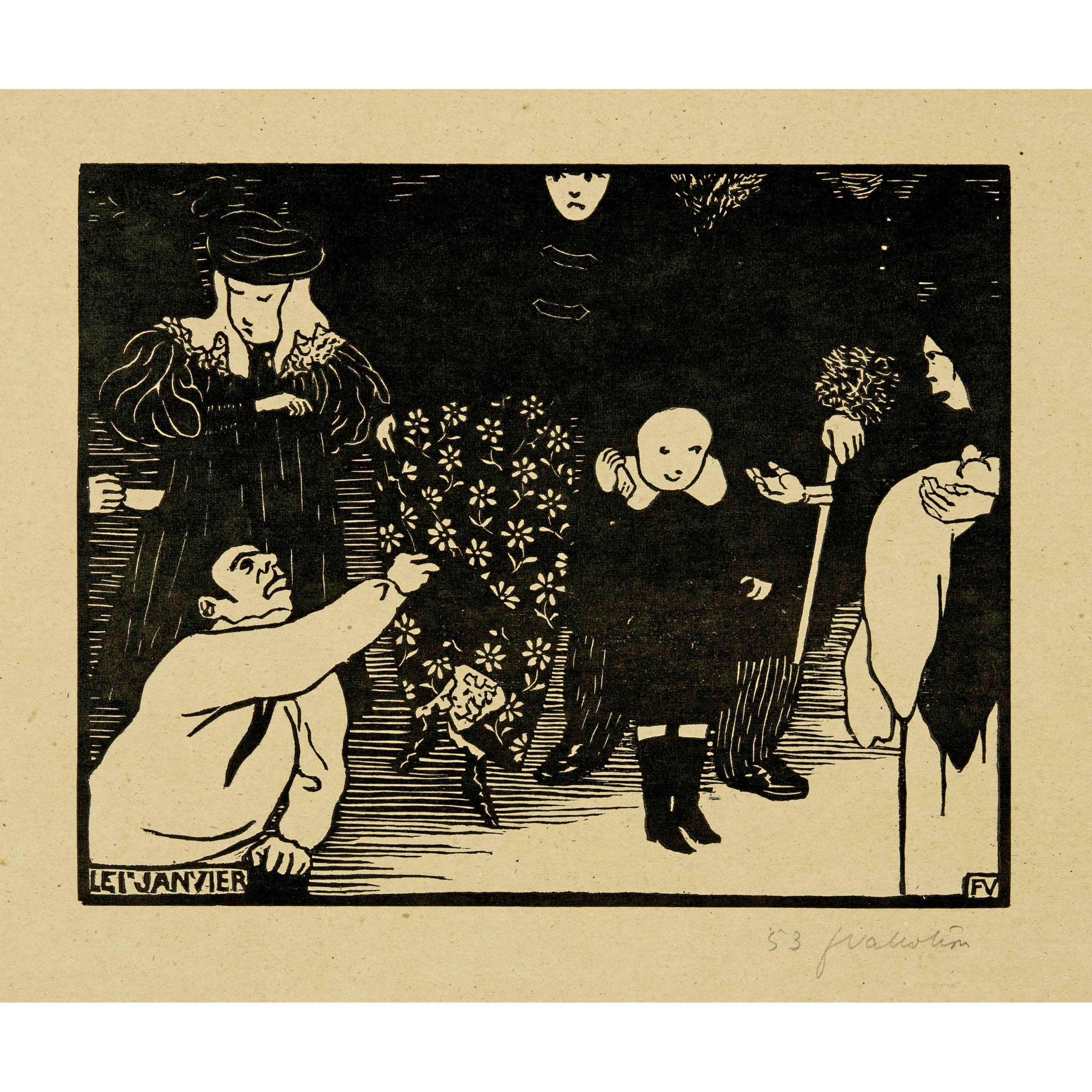 Félix Vallotton : Le 1er janvier , 1896 | Galerie Kornfeld Auktionen Bern