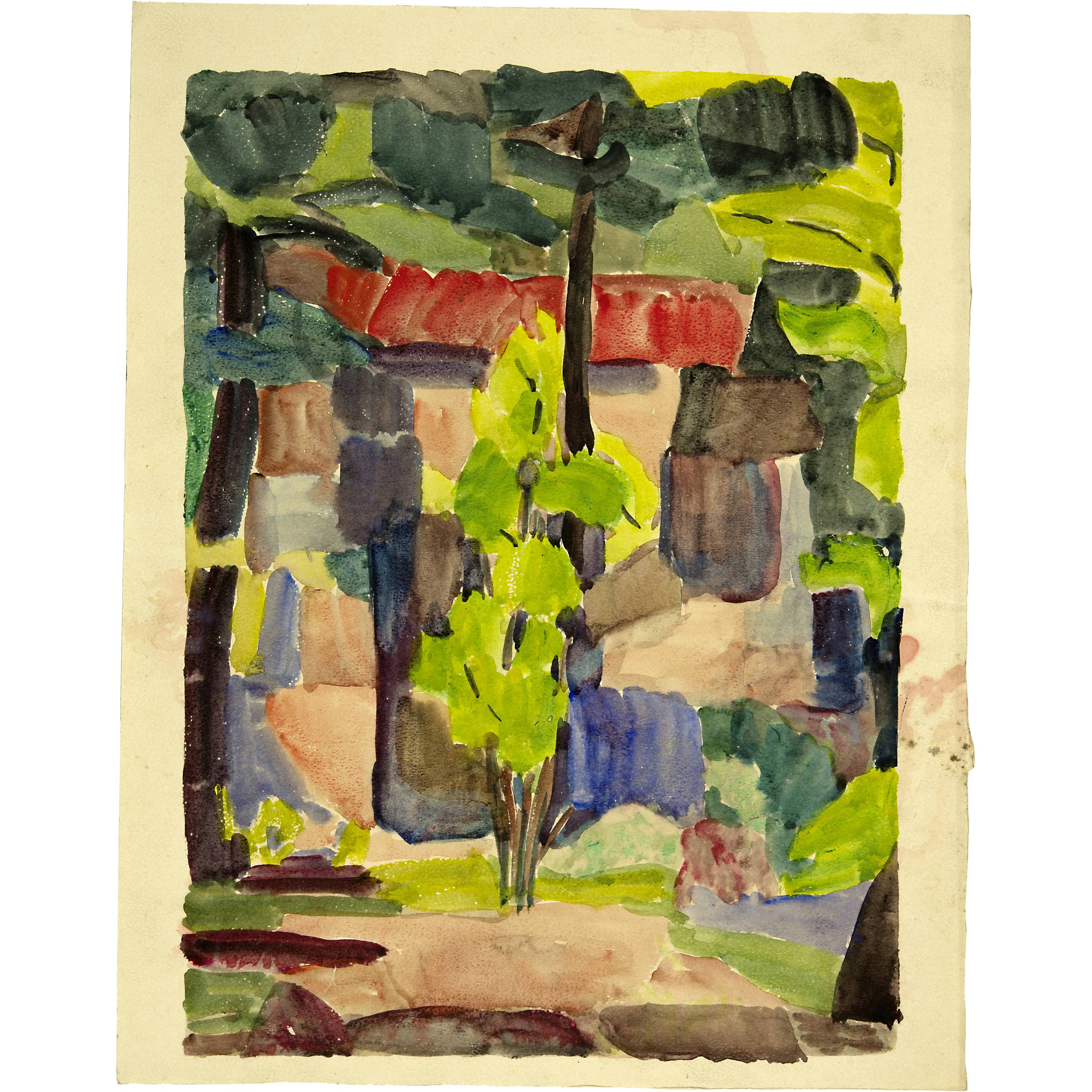 Werner Neuhaus : Waldweg , Around 1920 | Galerie Kornfeld Auktionen Bern