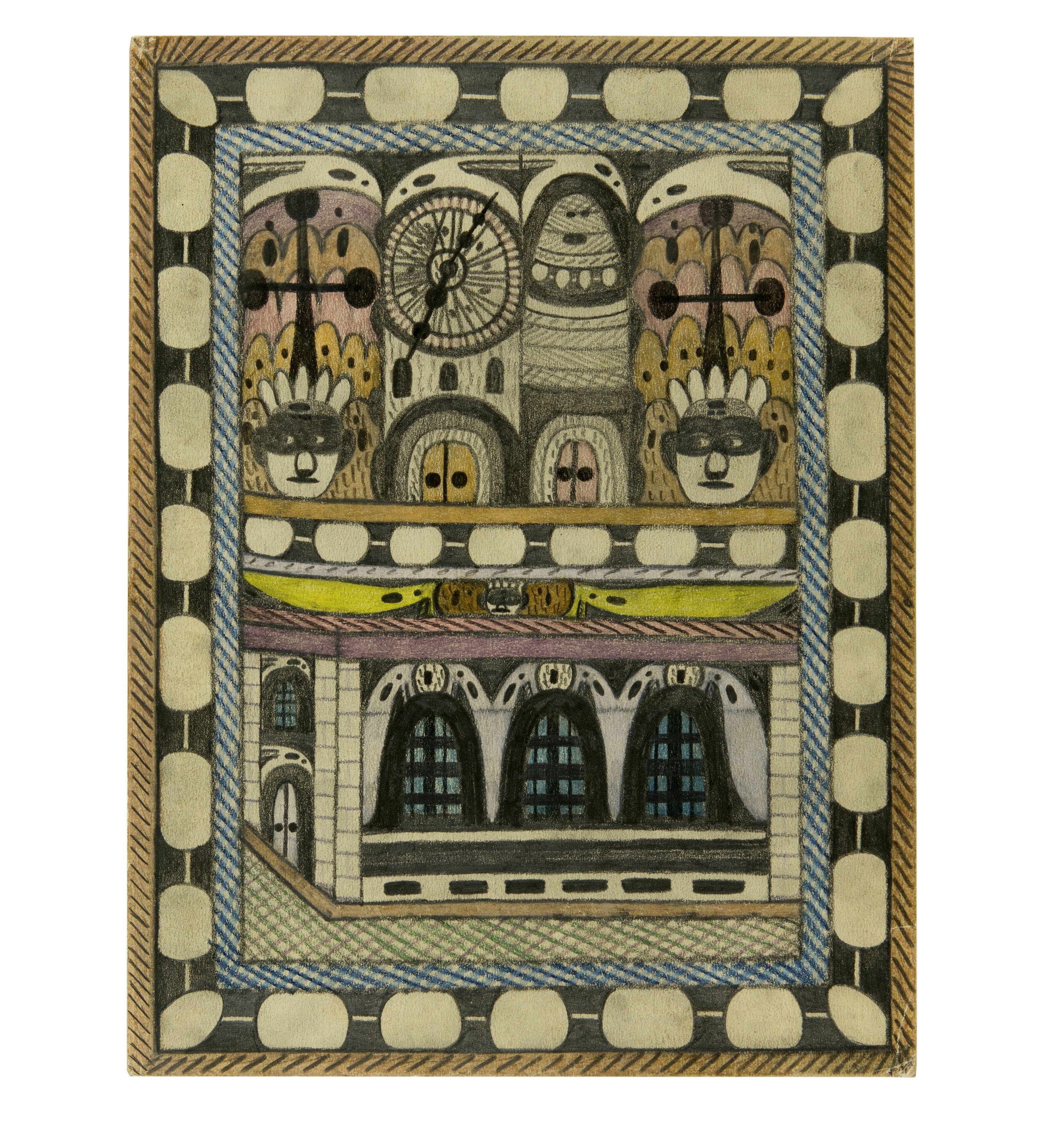 Adolf Wölfli : Challon in der Soolenthal=Ebene, Spanien, n.d. (1920 ...
