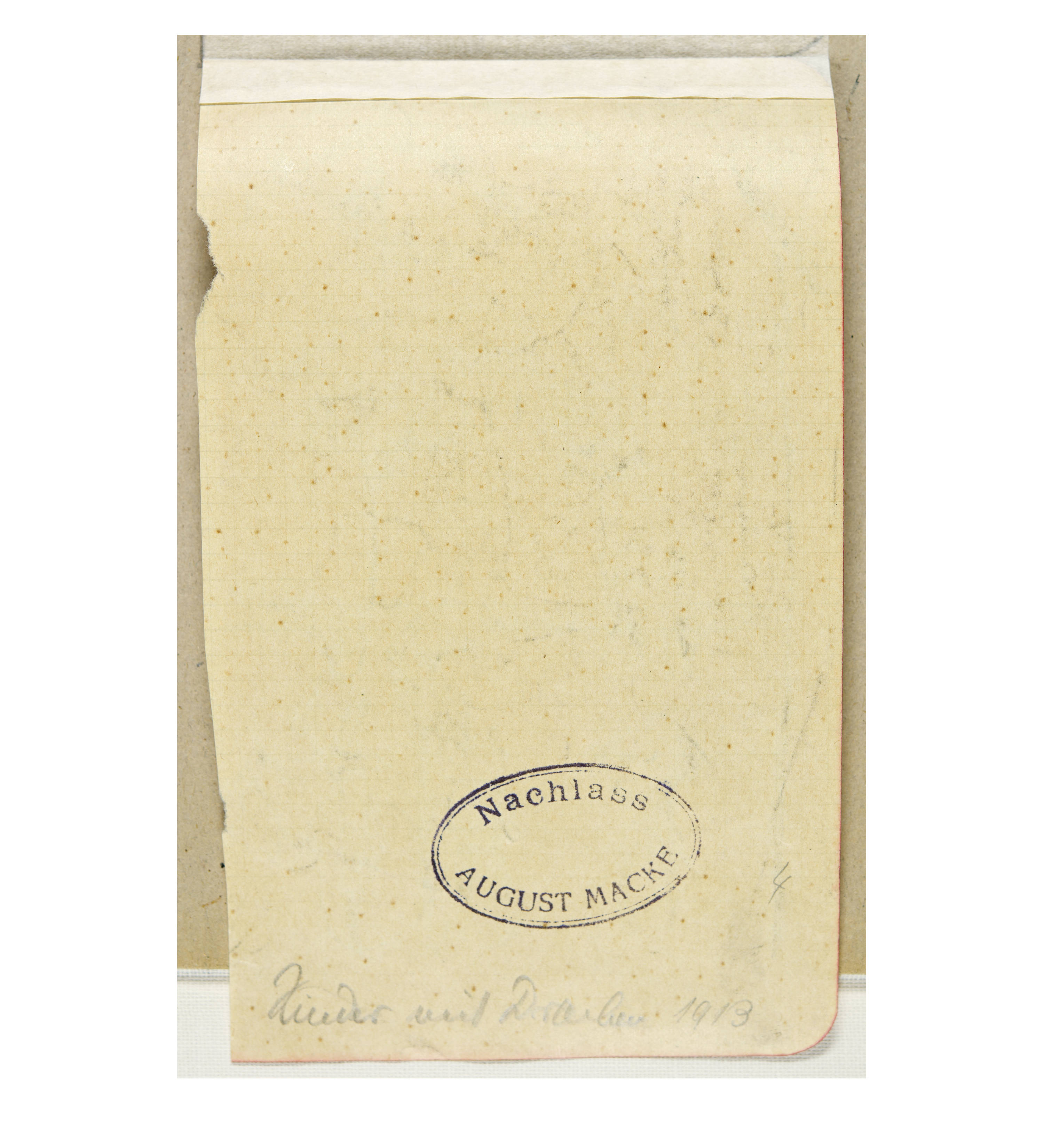 August Macke : Kinder mit Drachen, 1913 | Galerie Kornfeld Auktionen Bern