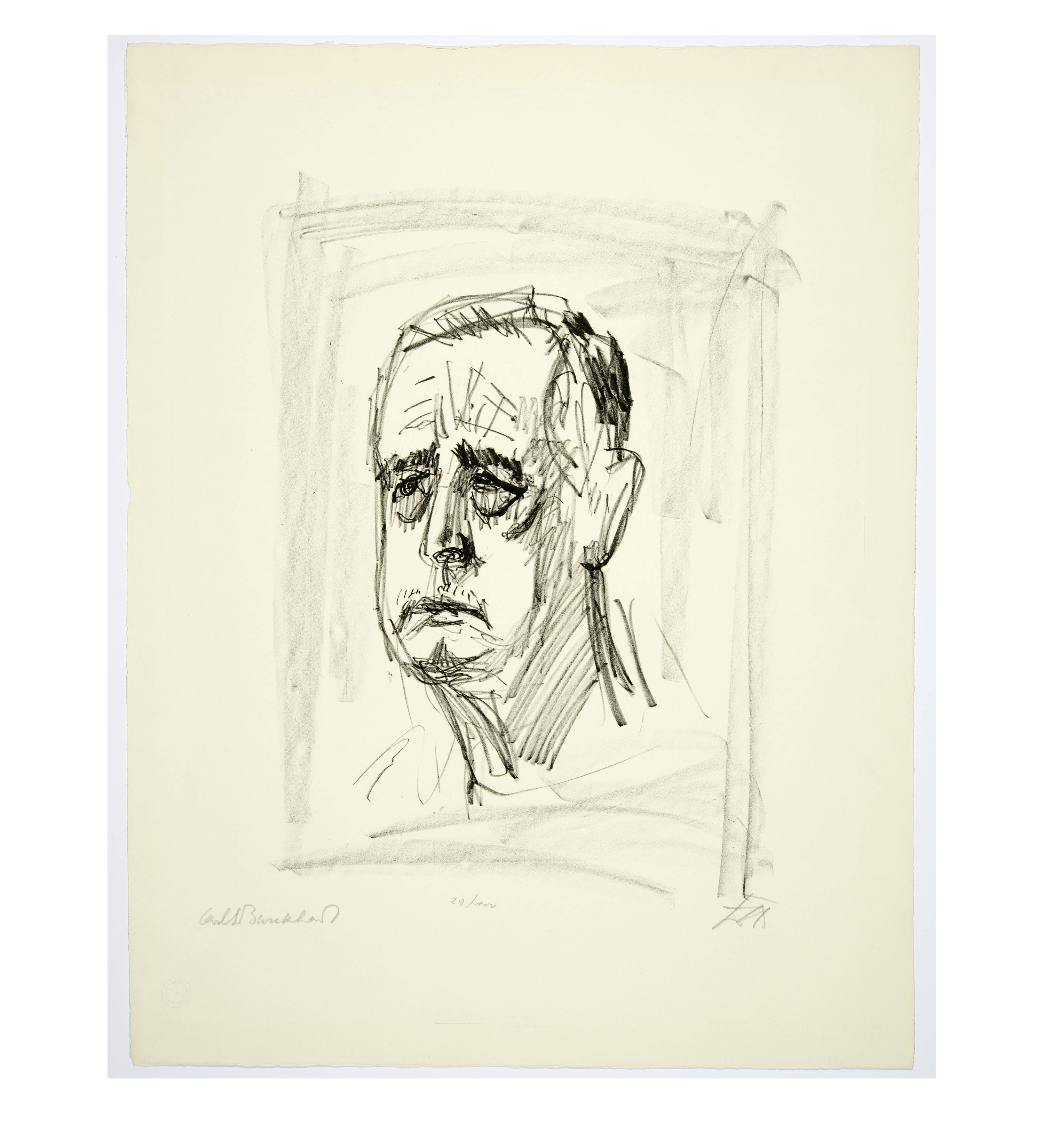 Otto Dix : Bildnis Carl Jacob Burckhardt II (ohne ..., 1961; 1968 ...