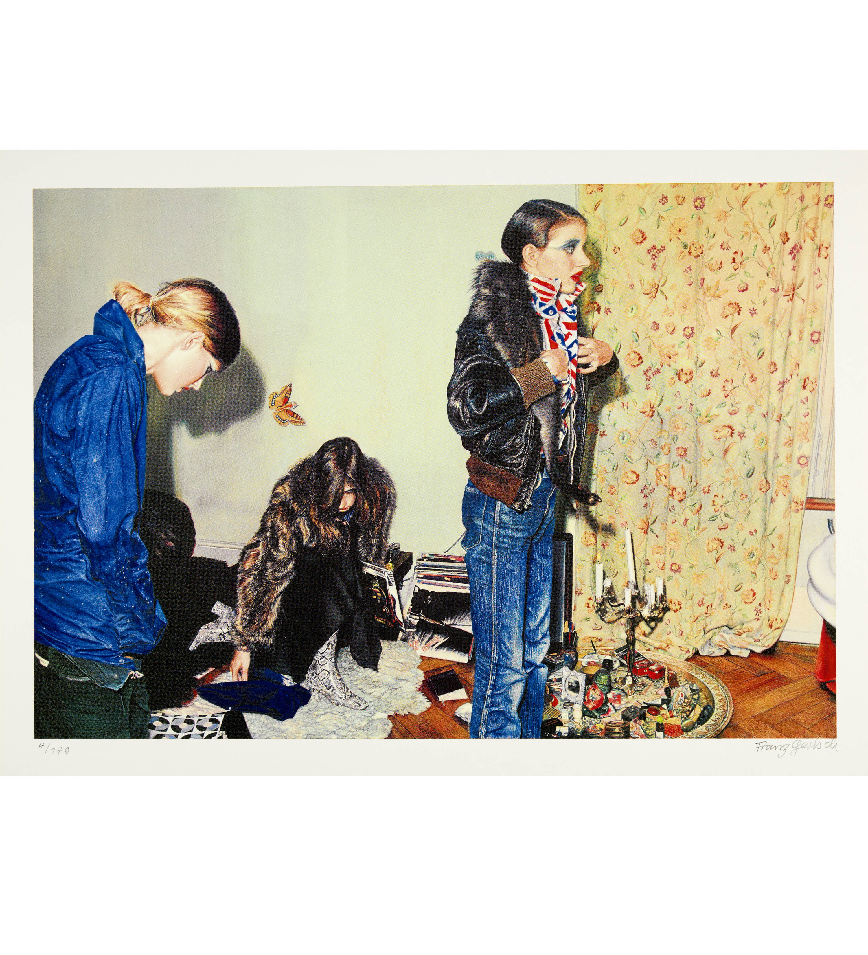 Franz Gertsch : At Luciano's House , 1973 | Galerie Kornfeld Auktionen Bern