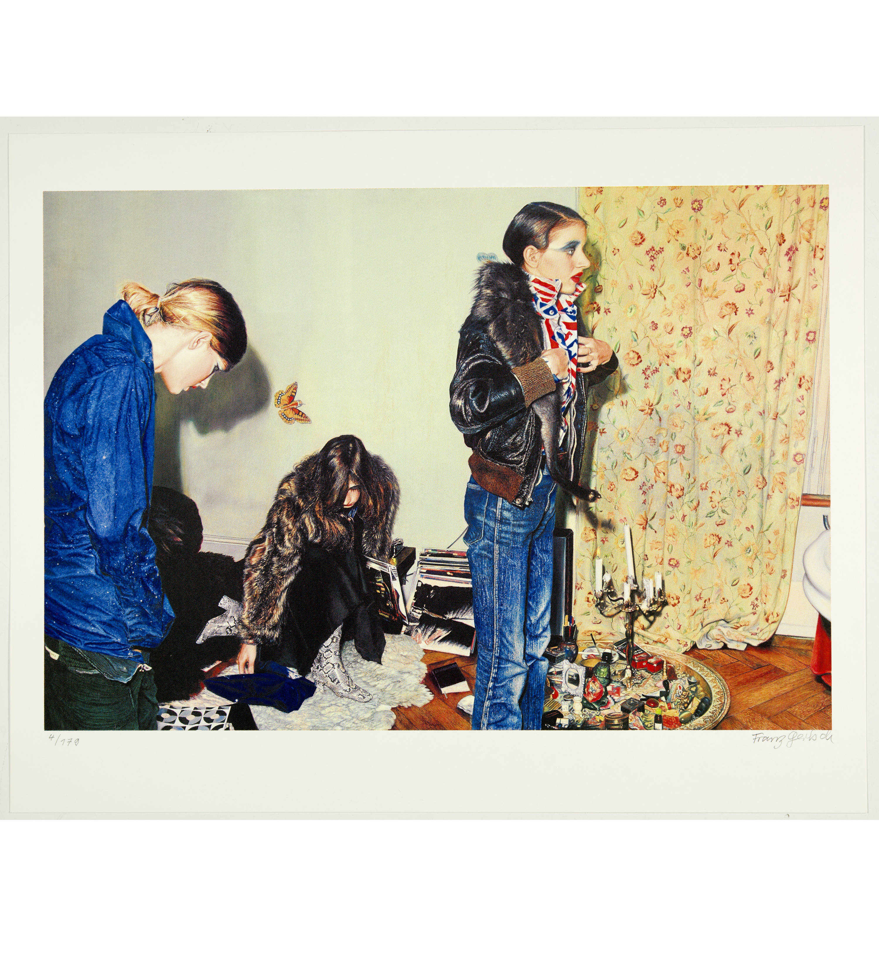 Franz Gertsch : At Luciano's House, 1973 | Galerie Kornfeld Auktionen Bern