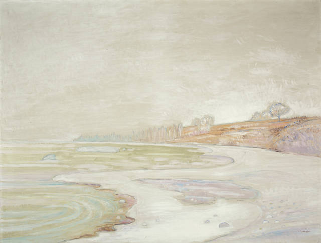 Albert Trachsel : Bords du lac de Genève en hiver , Circa 1908 ...