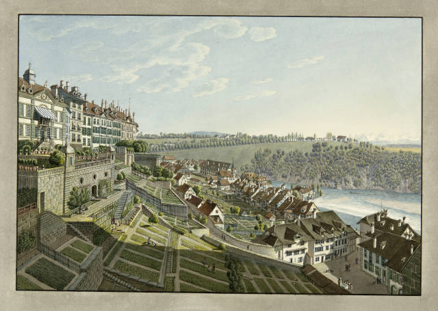 Franz Schmid : Ansicht von Bern mit dem von Wattenwyl-Haus, | Galerie ...