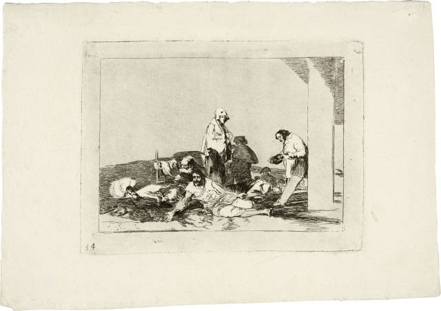 Francisco de Goya : No hay que dar voces - Schreien nützt ..., Winter ...