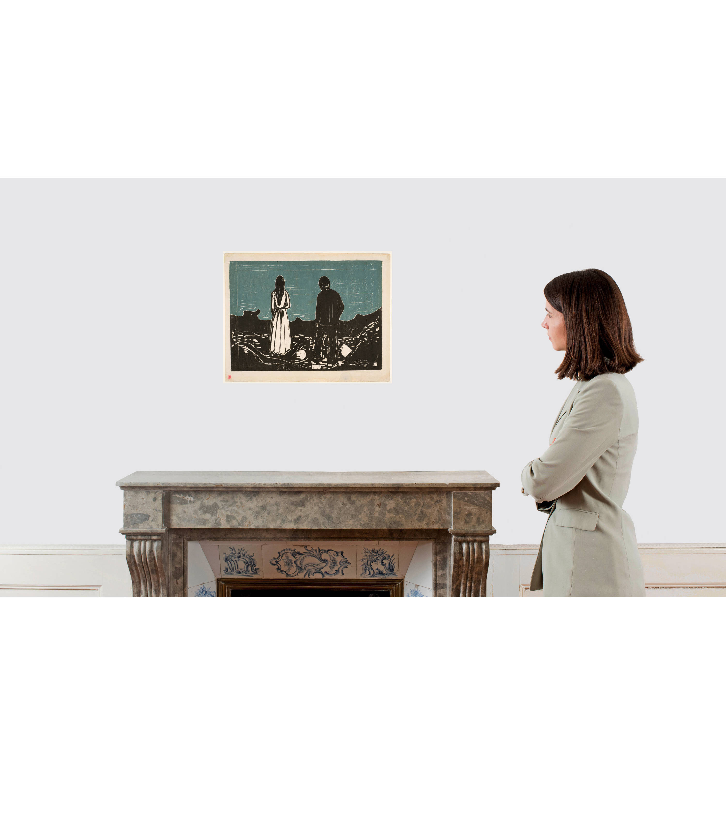 Edvard Munch : Zwei Menschen. Die Einsamen - Two Human ..., 1899 ...