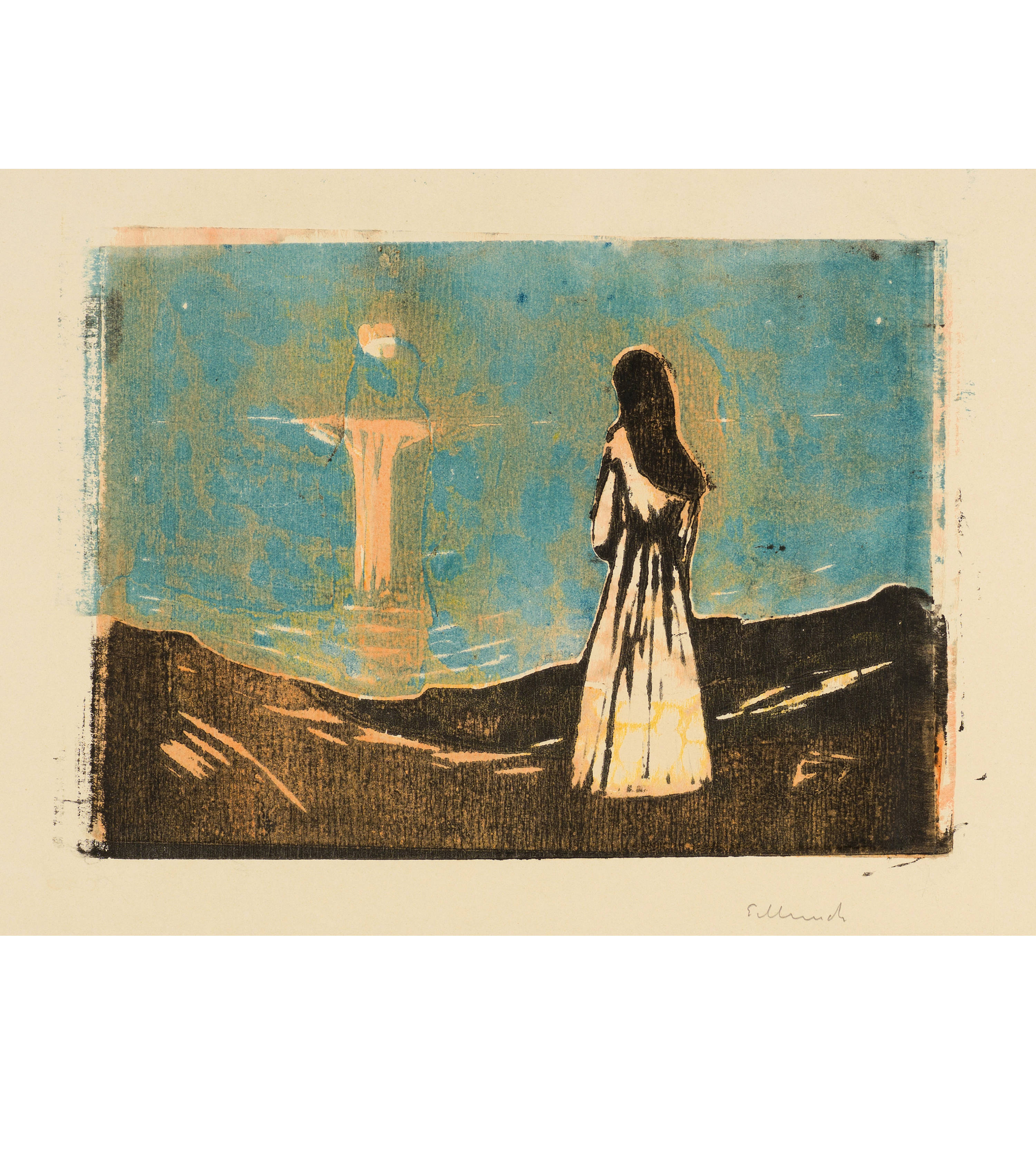 Edvard Munch : Mondschein am Meer - Moonlight by the Sea, 1912 ...