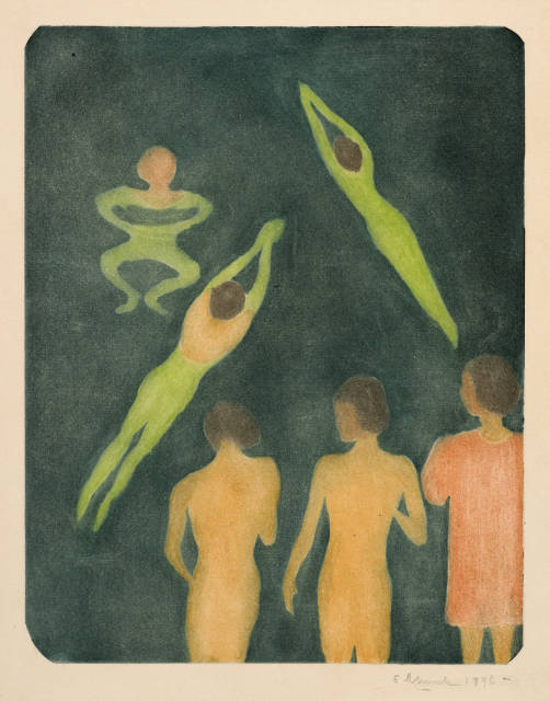 Edvard Munch : Badende Knaben - Boys Bathing , 1896 | Galerie Kornfeld ...