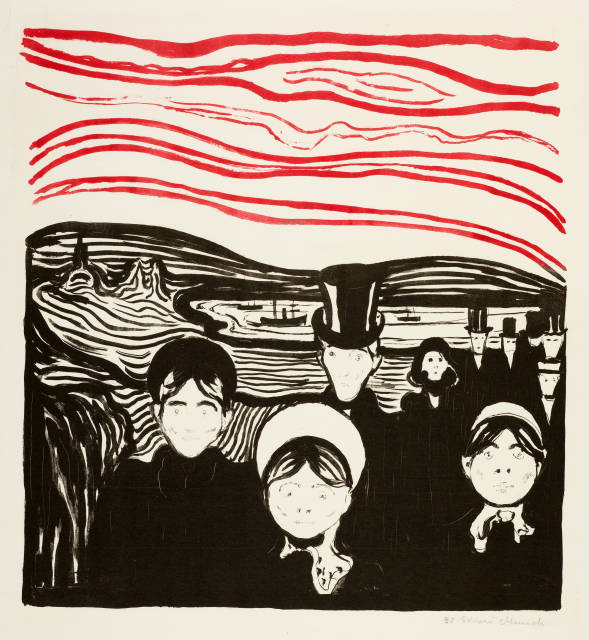 Edvard Munch : Angst, 1896 | Galerie Kornfeld Auktionen Bern