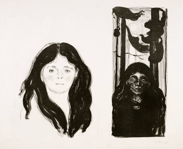 Edvard Munch : Junges Weib aus dem Quartier Latin (rechts) - ..., 1897 ...