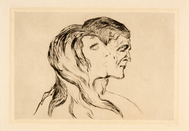 Edvard Munch : Kopf bei Kopf - Head by Head, 1905 | Galerie Kornfeld ...