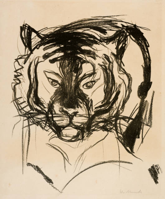 Edvard Munch : Tigerkopf I - Tiger's Head I, 1908-1909 | Galerie ...