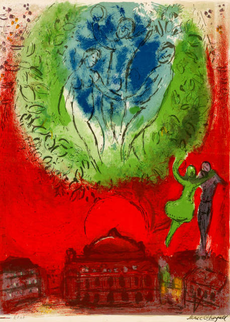 Marc Chagall : L'Opéra - Die Oper, 1954 | Galerie Kornfeld Auktionen Bern