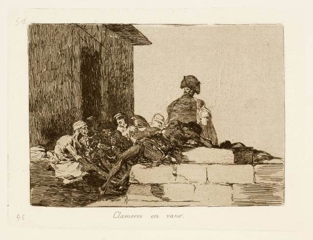 Francisco de Goya : Clamores en vano - Vergebliches Klagen - ..., 1808 ...