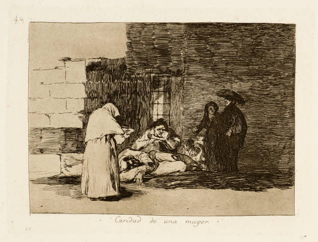 Francisco de Goya : Caridad de una muger - Barmherzigkeit einer ...