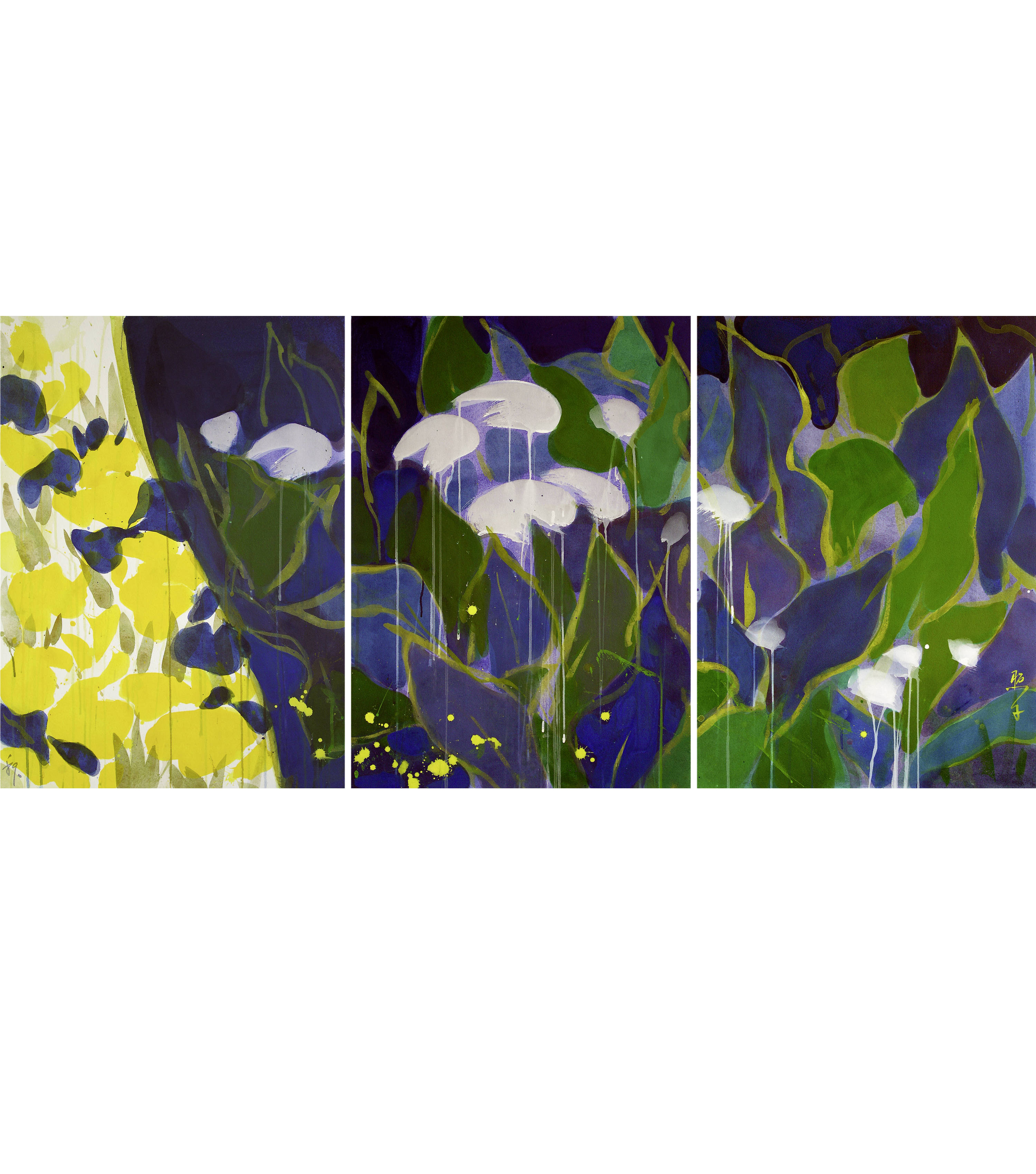 Teruko Yokoi : Ballad. Triptychon , 1989 | Galerie Kornfeld Auktionen Bern